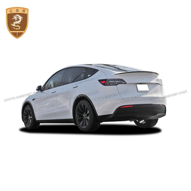 Tesla model Y modified performance spoiler