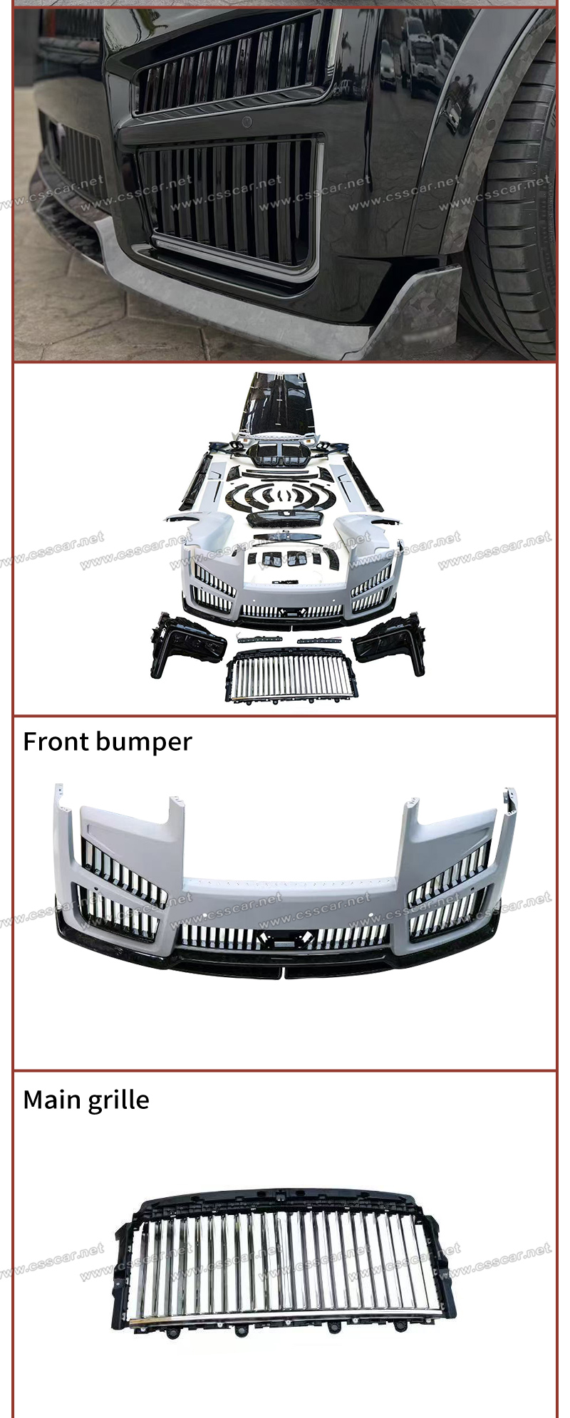 For Rolls-Royce Cullinan old to new MSY style body kit
