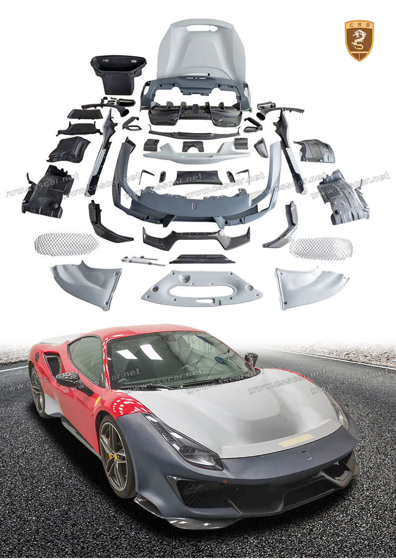 For Ferrari 488 PISTA style body kit