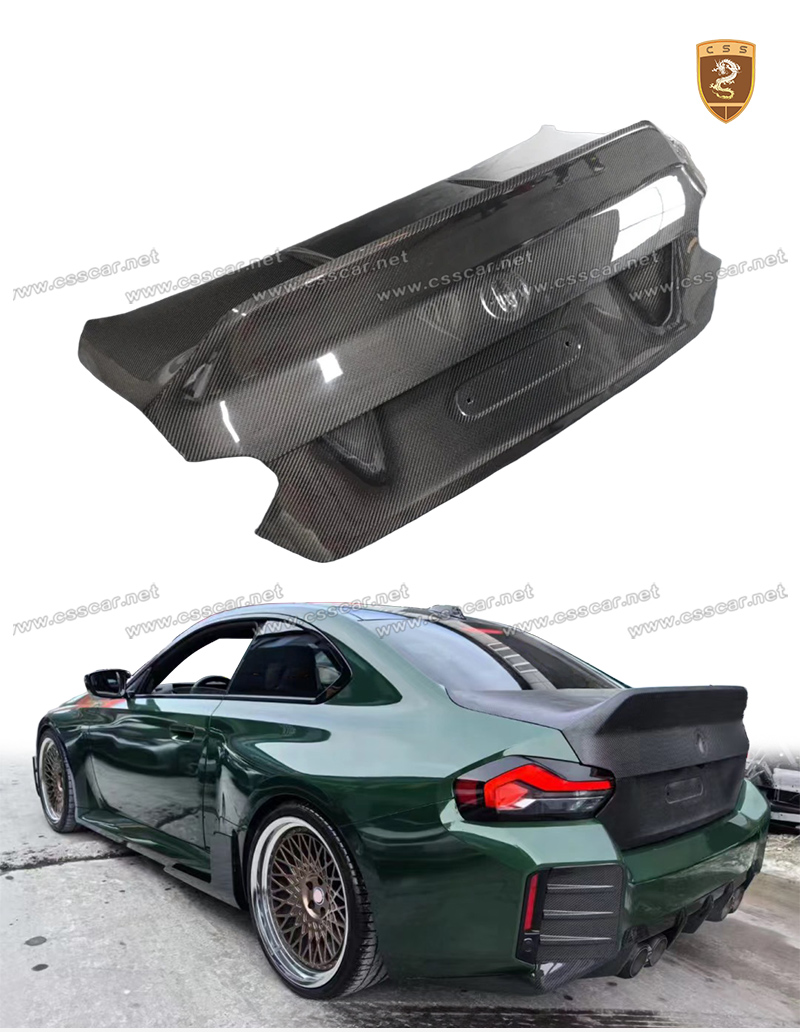 For BMW M2 G87 GLS Dry Carbon Fiber Trunk cover